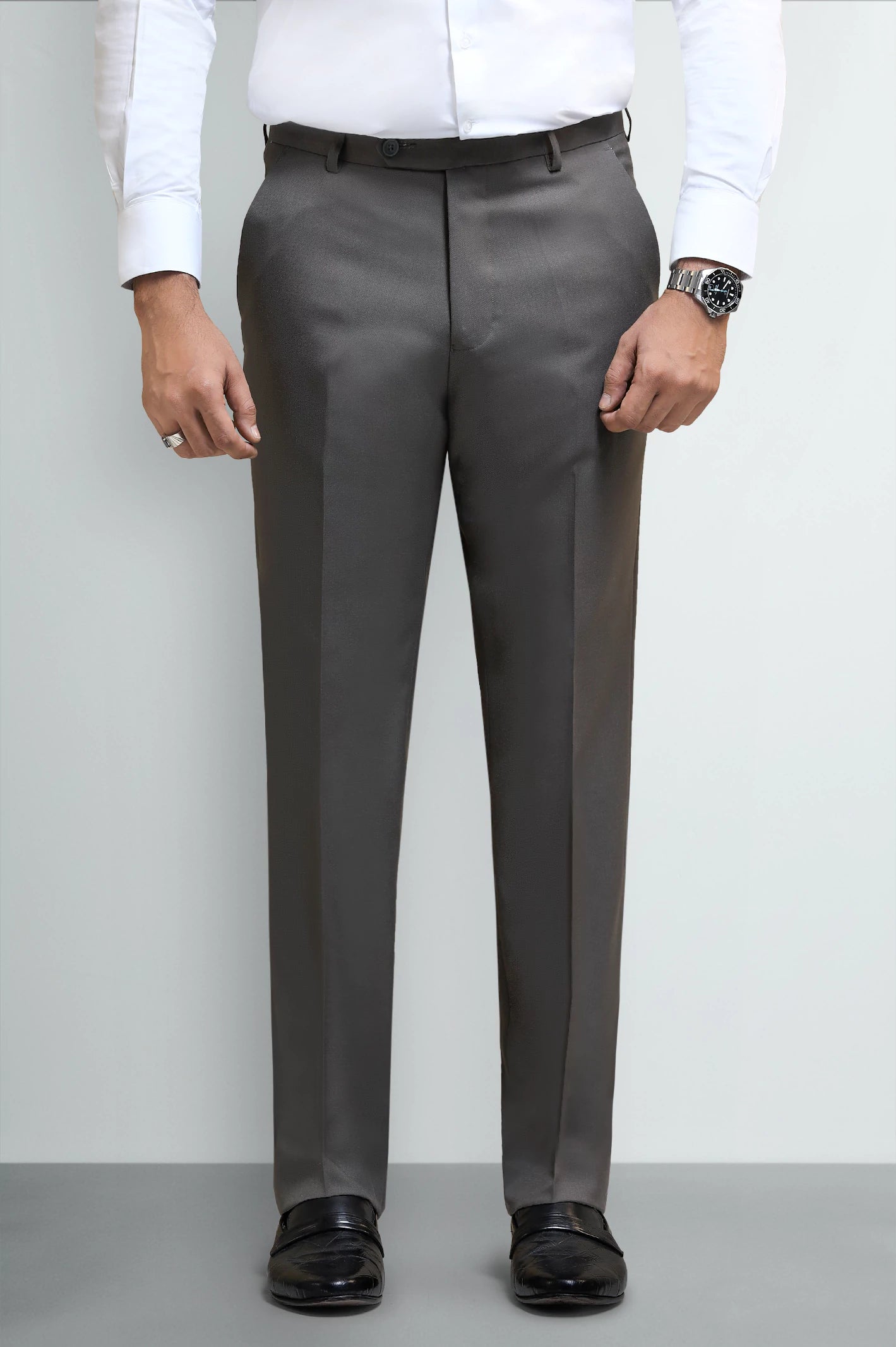 Brown Regular Fit Formal Trouser – Diners Pakistan