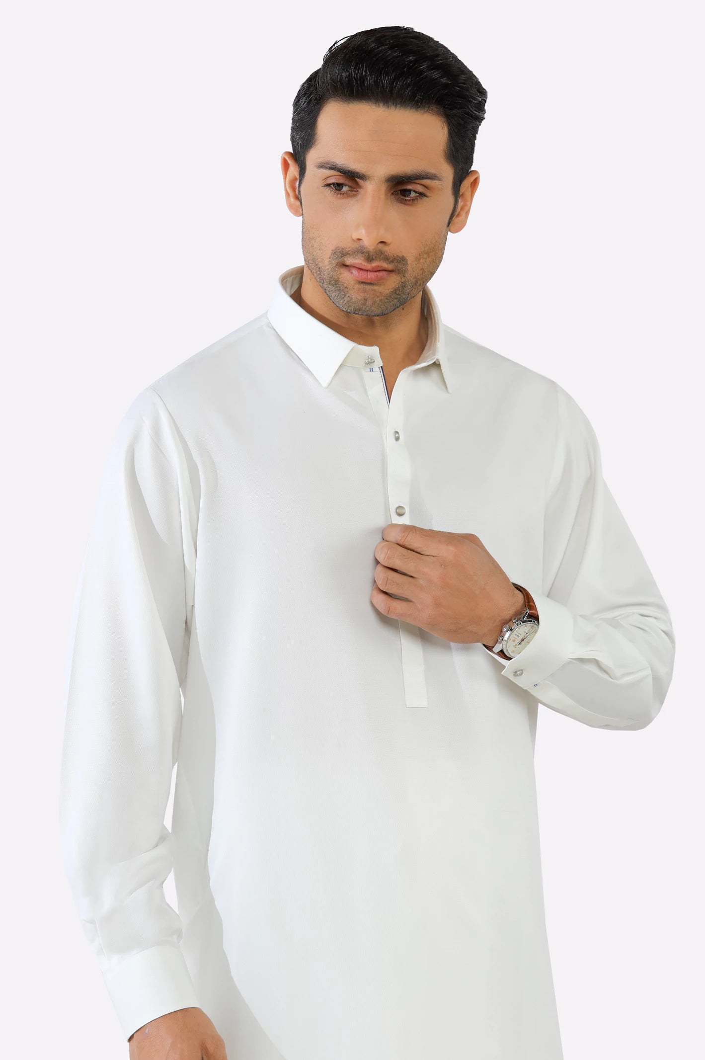 Off White Wash & Wear Shalwar Kameez – Diners Pakistan